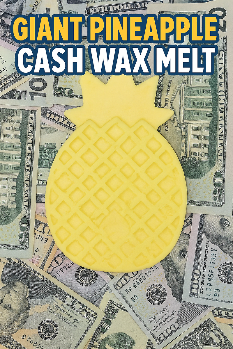 Giant Pineapple Shaped Cash Wax Melt – Jewelry Candles, Cash Candles ...