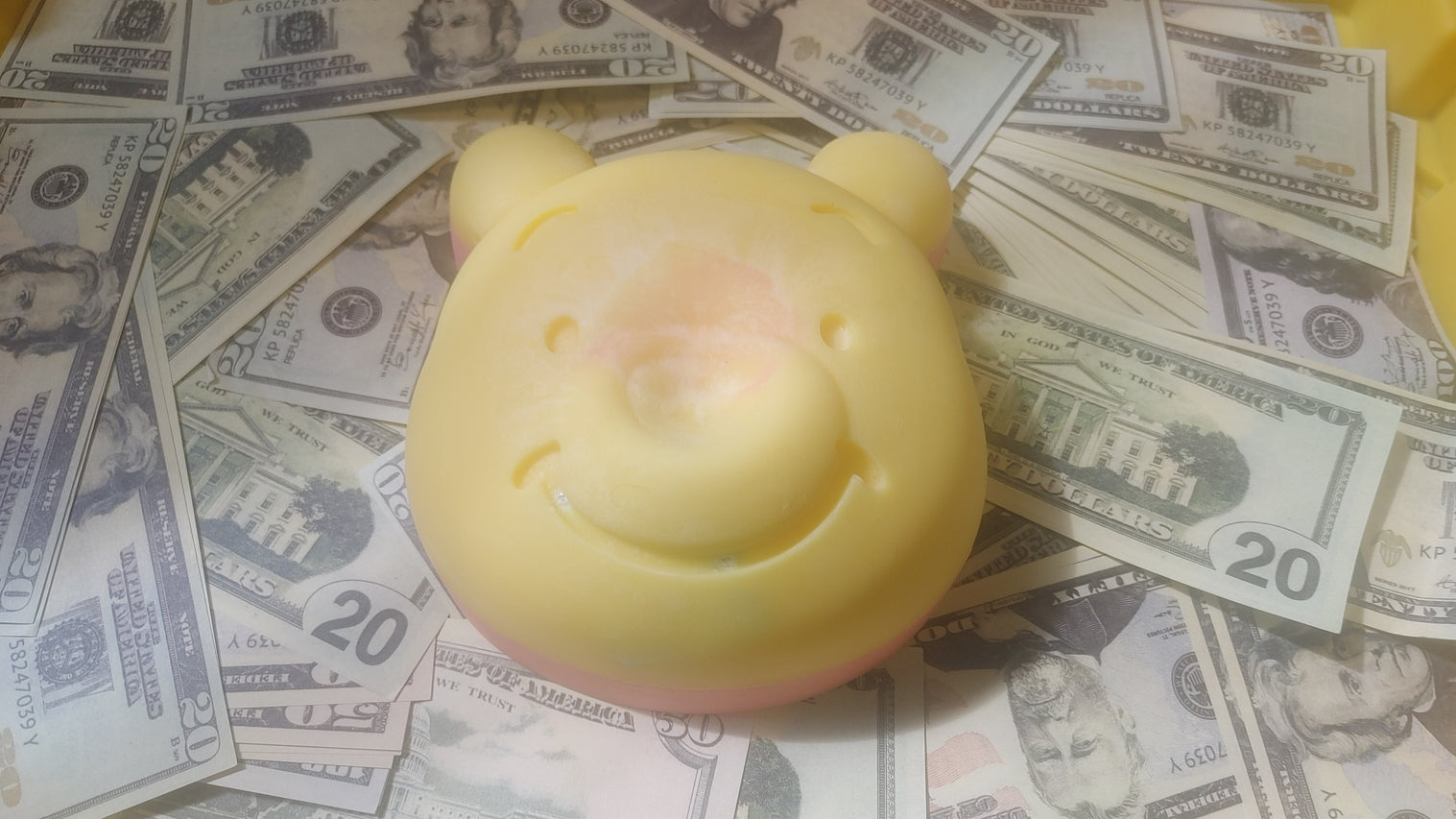Giant Winnie the Pooh Inspired Cash Wax Melt – Jewelry Candles, Cash ...