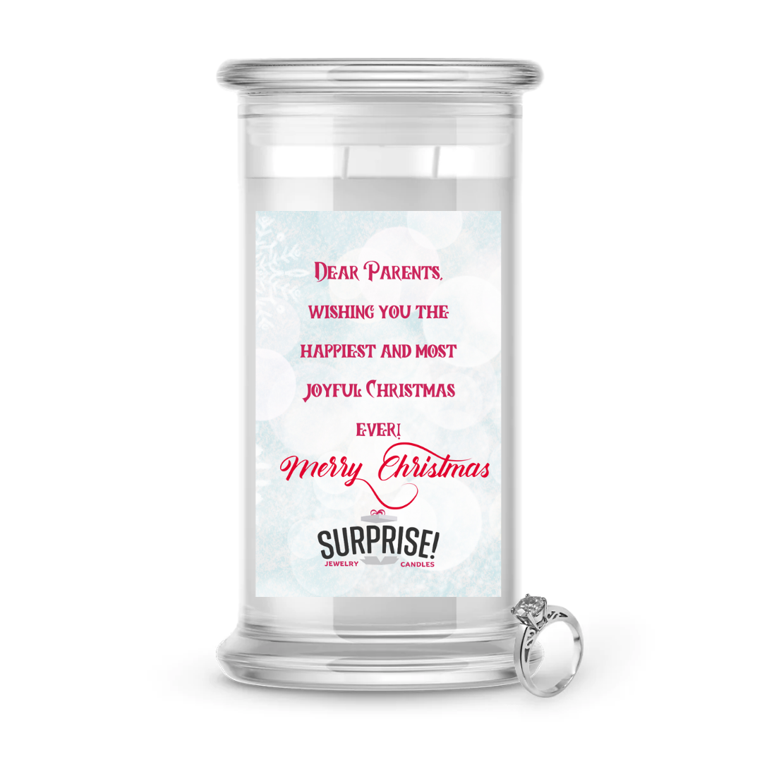 DEAR PARENTS, WISHING YOU THE HAPPIEST AND MOST JOYFUL CHRISTMAS EVER ...