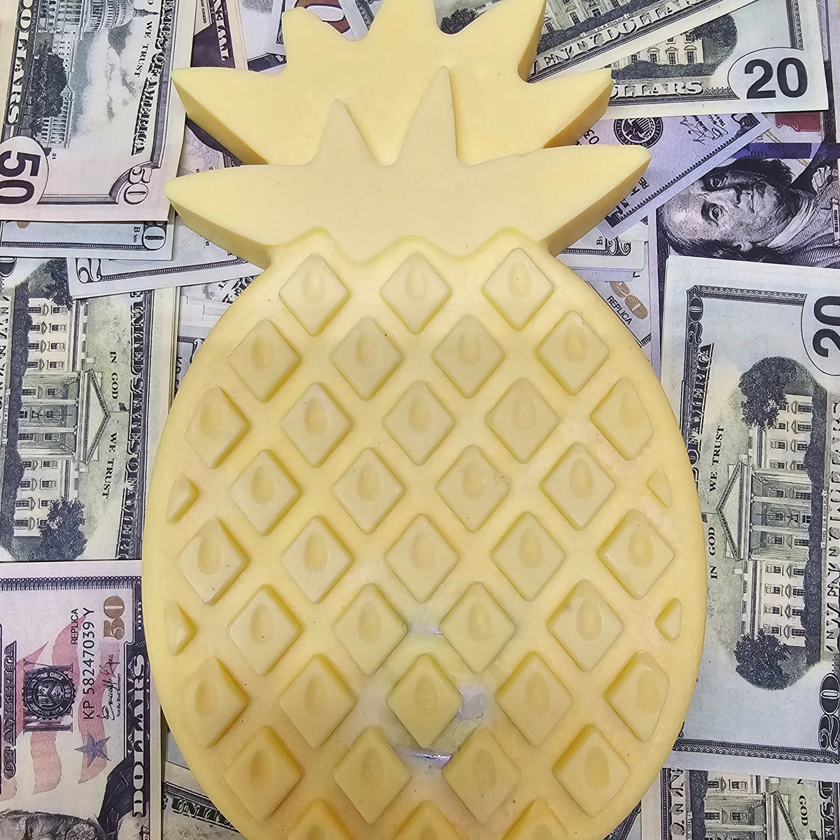 Giant Pineapple Shaped Cash Wax Melt – Jewelry Candles: A Ring Hidden ...