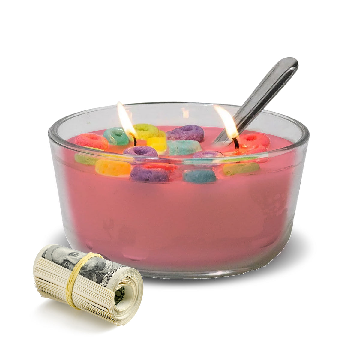 Cotton Candy Cereal Cash Candles – iLoveSurprises - Cash Candles, Money ...