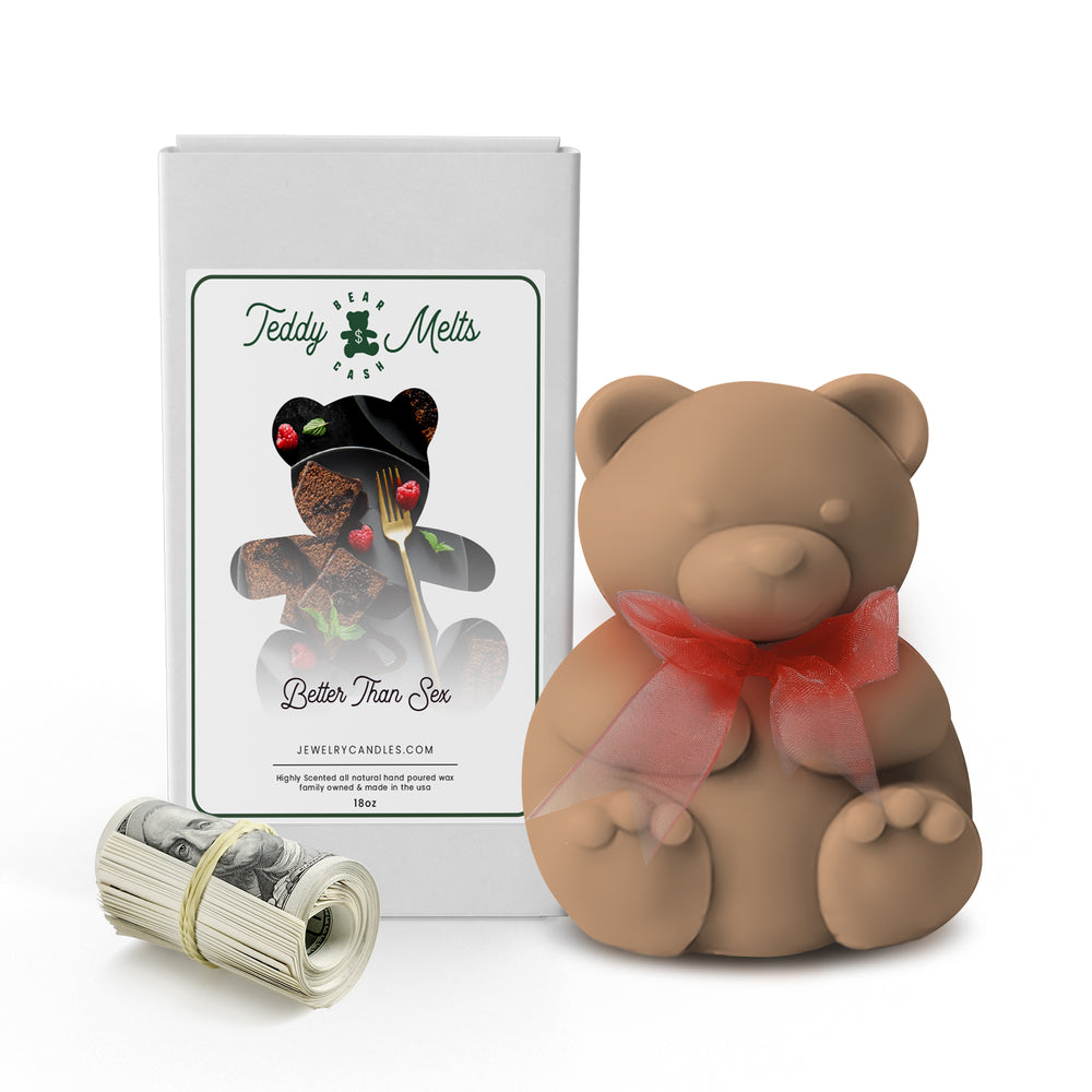 GIANT Teddy Bear Cash Money Wax Melts – Jewelry Candles - Cash Candles ...