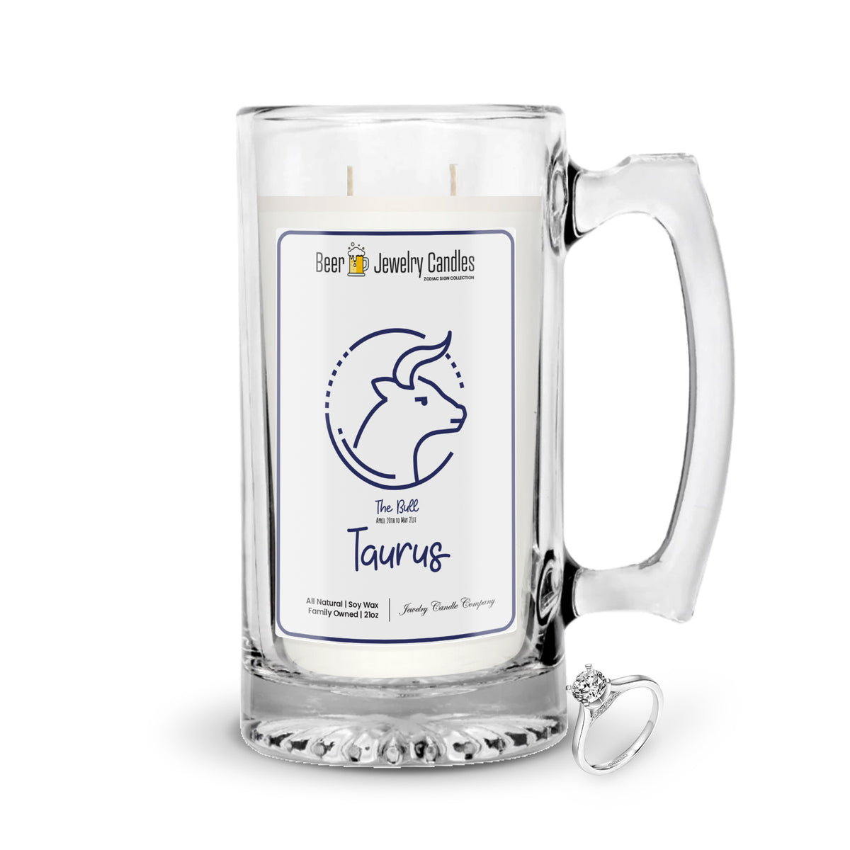 Taurus Beer Jewelry Candles | Zodiac Sign Collections – iLoveSurprises ...