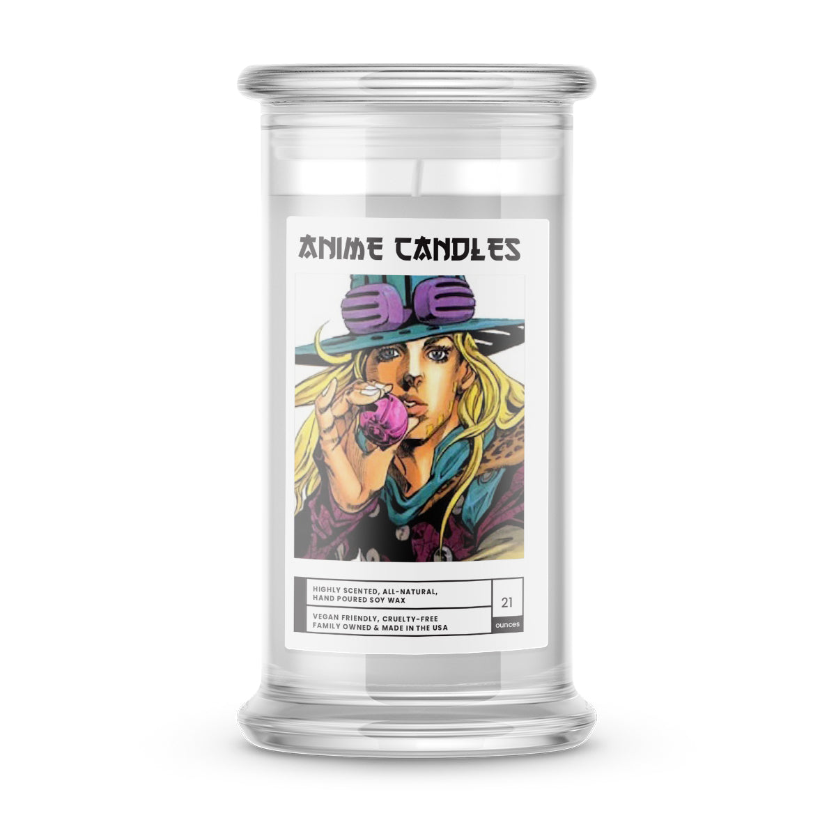 Zeppeli, Gyro | Anime Candles – Jewelry Candles - Cash Candles, Money ...