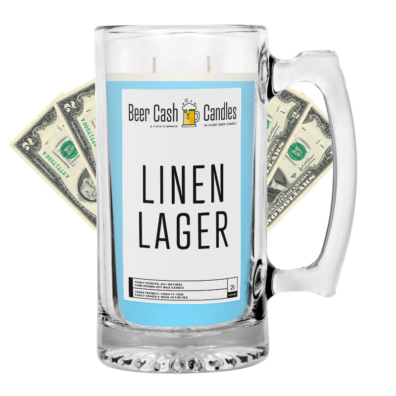 Linen Lager Beer Cash Candle – Jewelry Candles, Cash Candles & Cash Wax ...