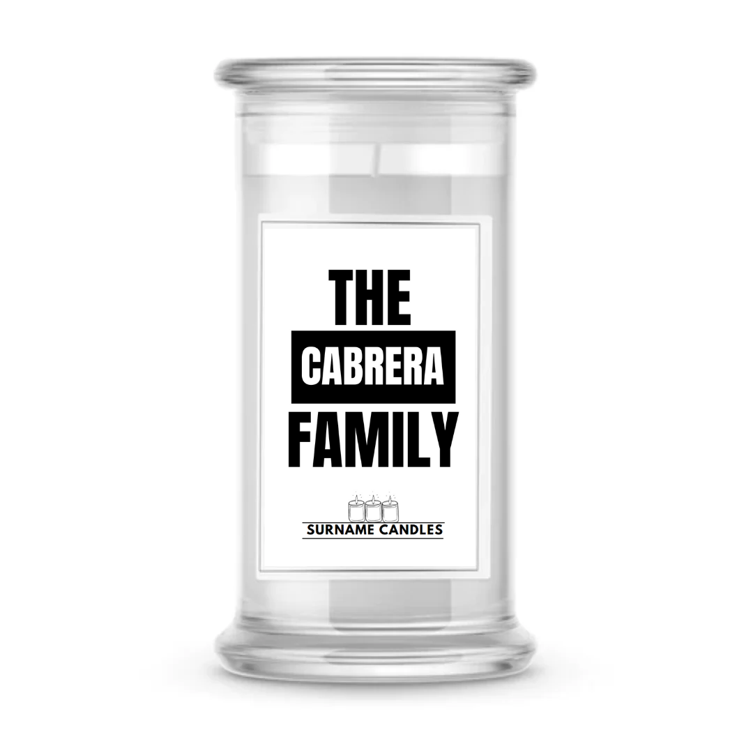 The Cabrera Family | Surname Candles – Jewelry Candles, Cash Candles ...