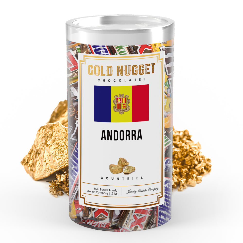 Andorra Countries Gold Nugget Chocolates – Jewelry Candles - Cash ...