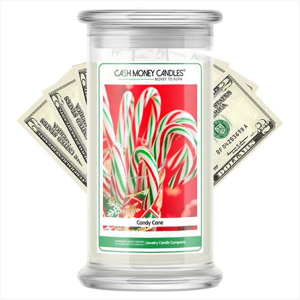 Candy Cane - Cash Money Candle – Jewelry Candles - Cash Candles, Money ...
