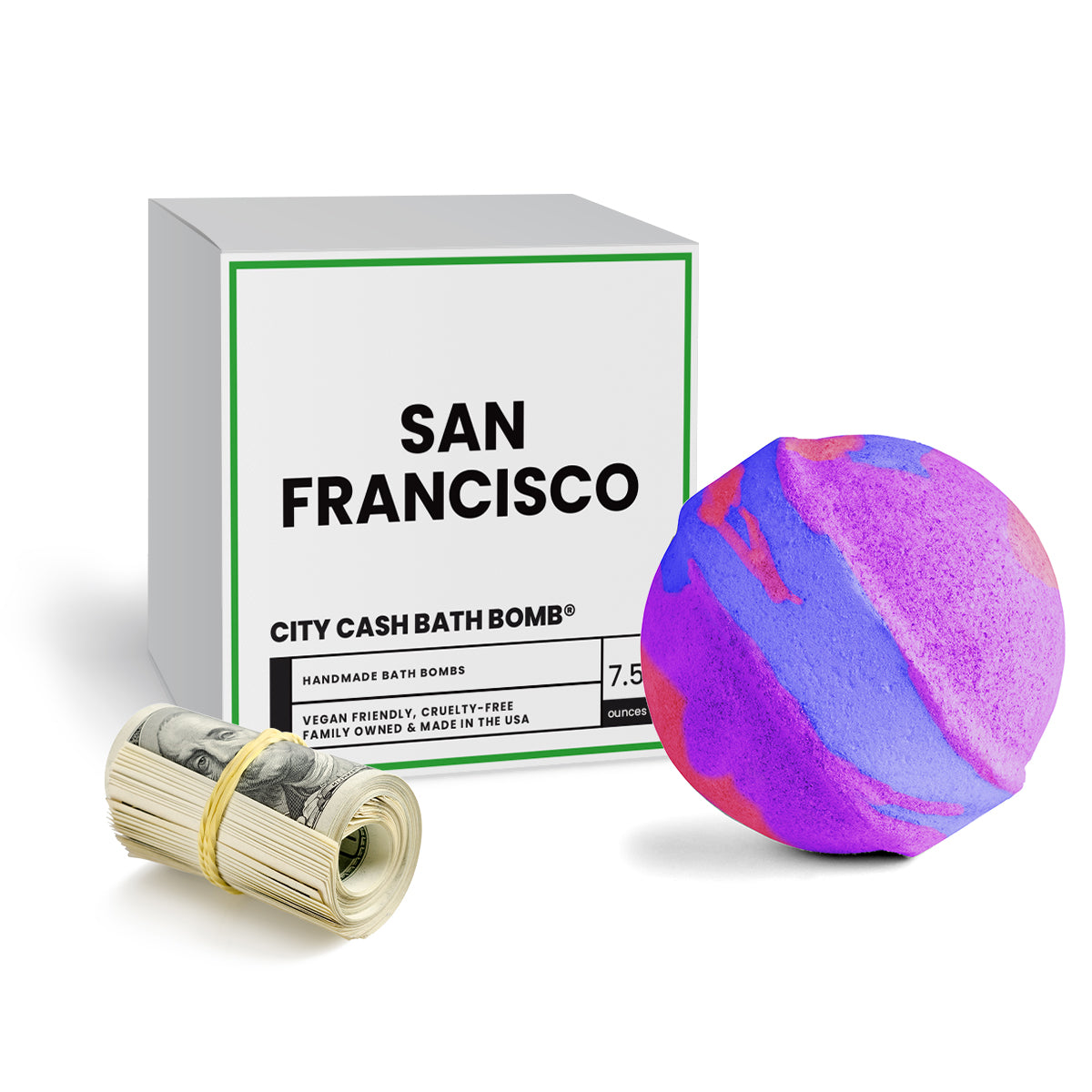 San Francisco City Cash Bath Bomb – Jewelry Candles, Cash Candles ...