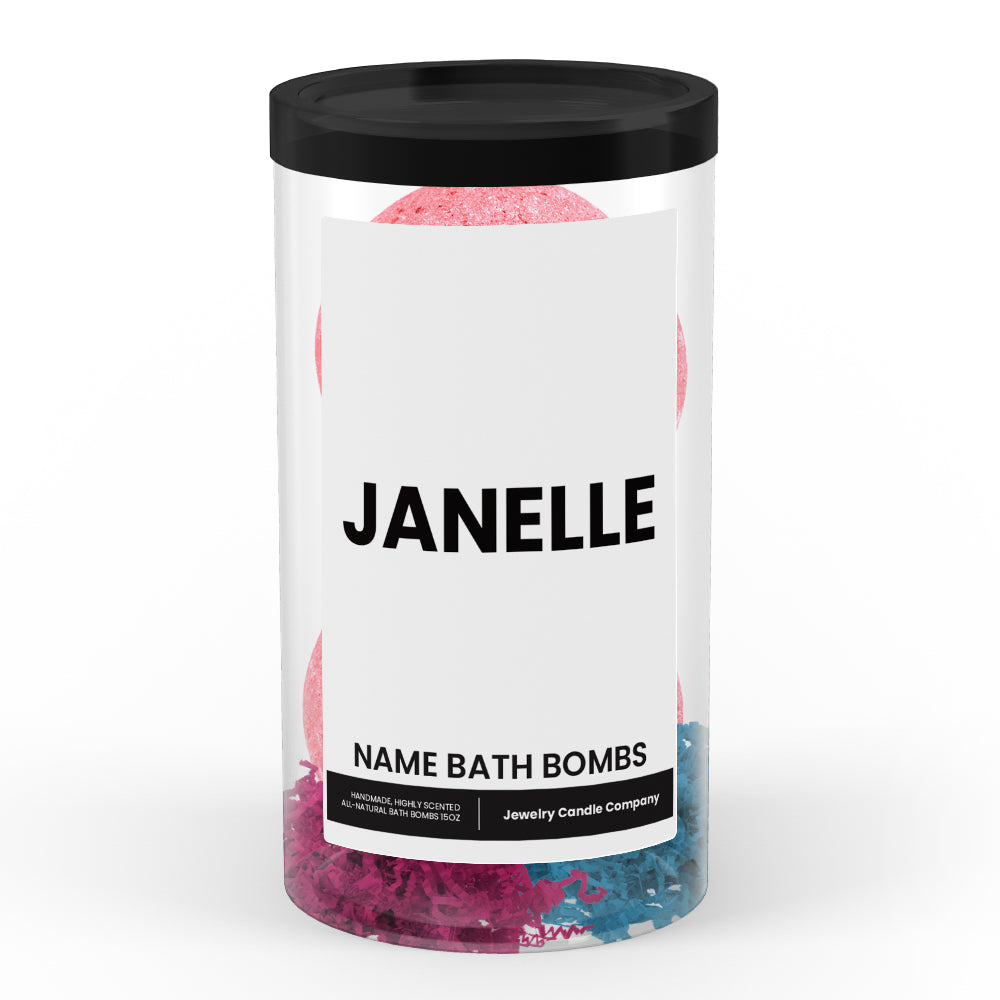 JANELLE Name Bath Bomb Tube – Jewelry Candles, Cash Candles, Money ...