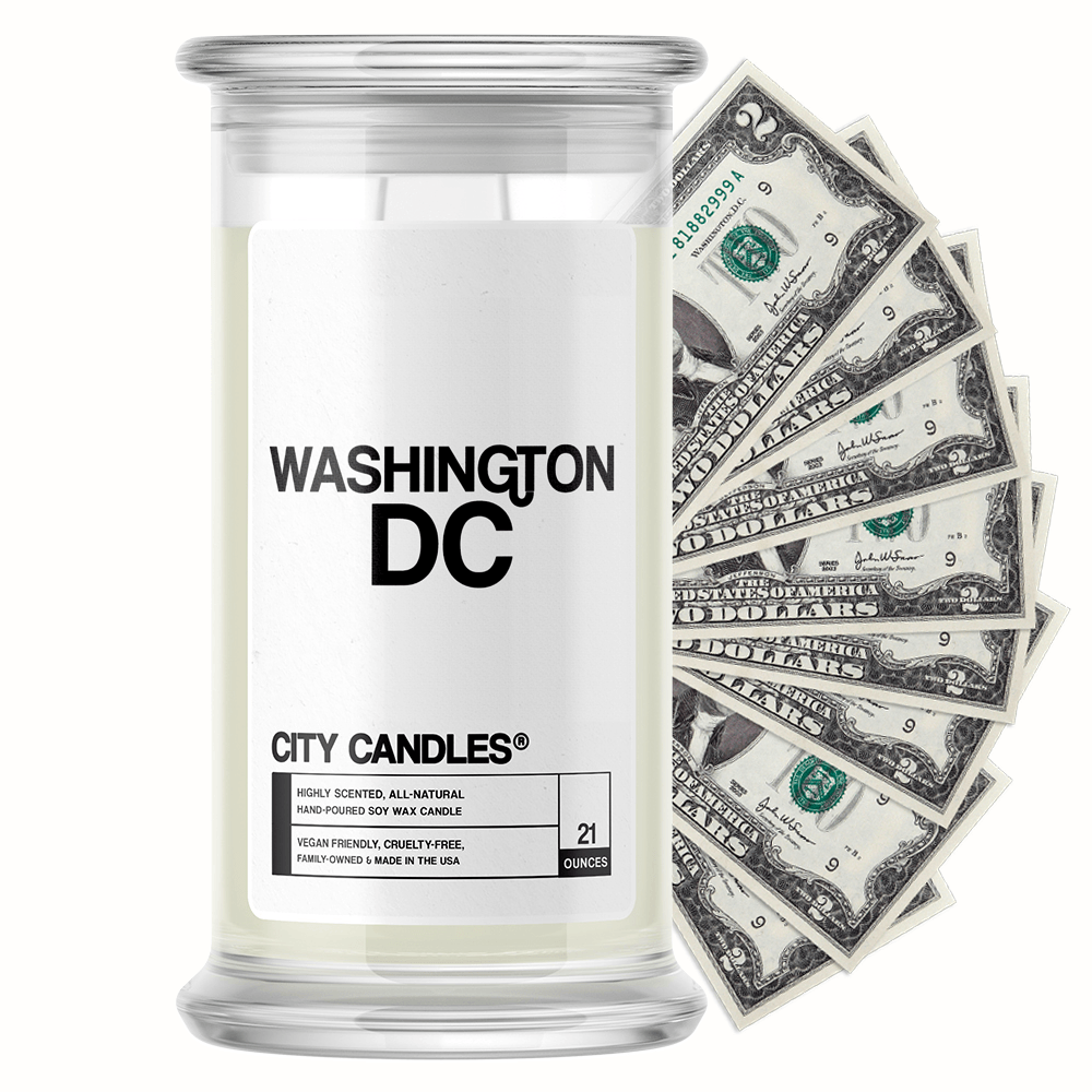 Washington DC City Cash Candle – iLoveSurprises - Cash Candles, Money ...