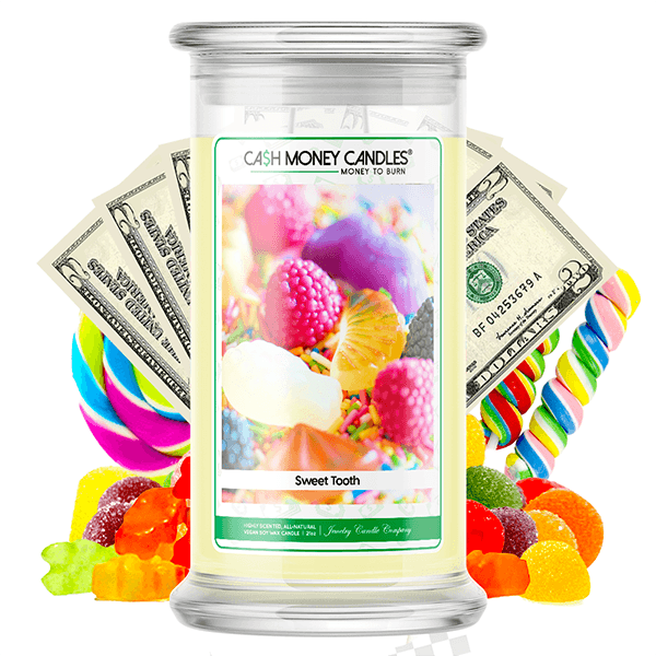 Sweet Tooth Cash Money Candle – Jewelry Candles - Cash Candles, Money ...